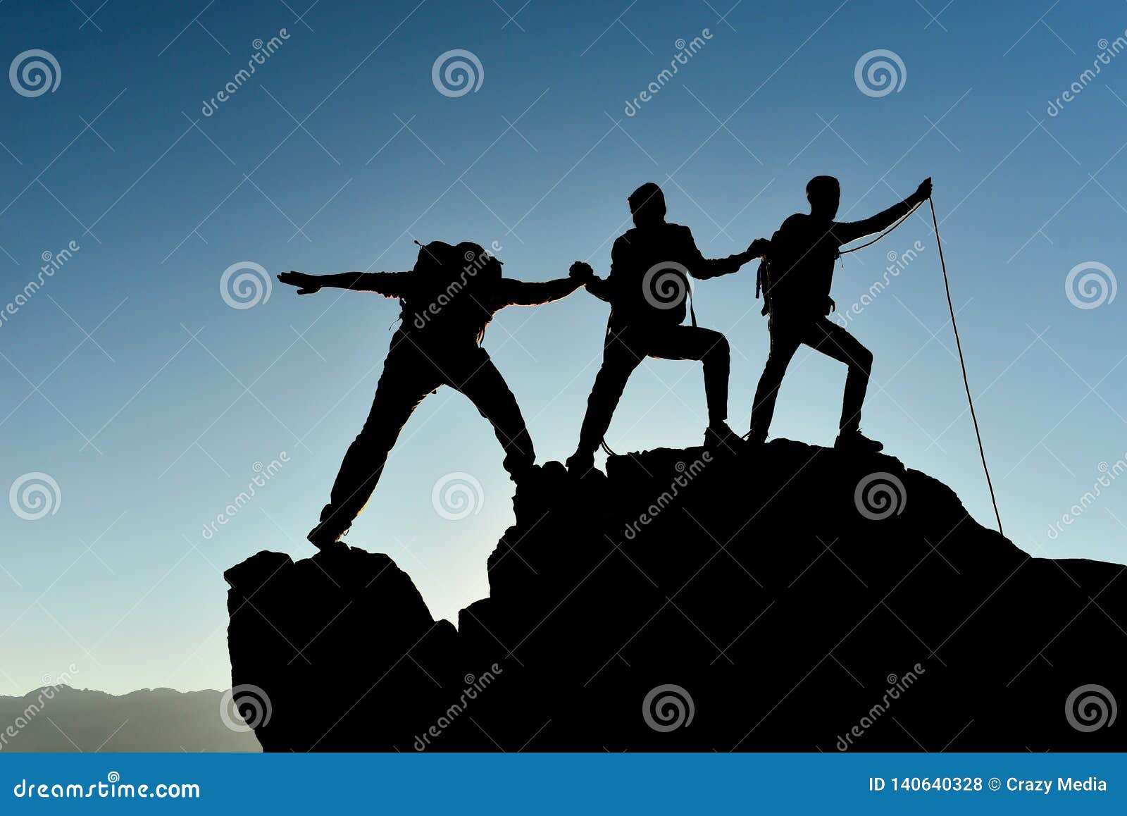 Help and Support in Mountaineering and Adventure Stock Photo - Image of ...