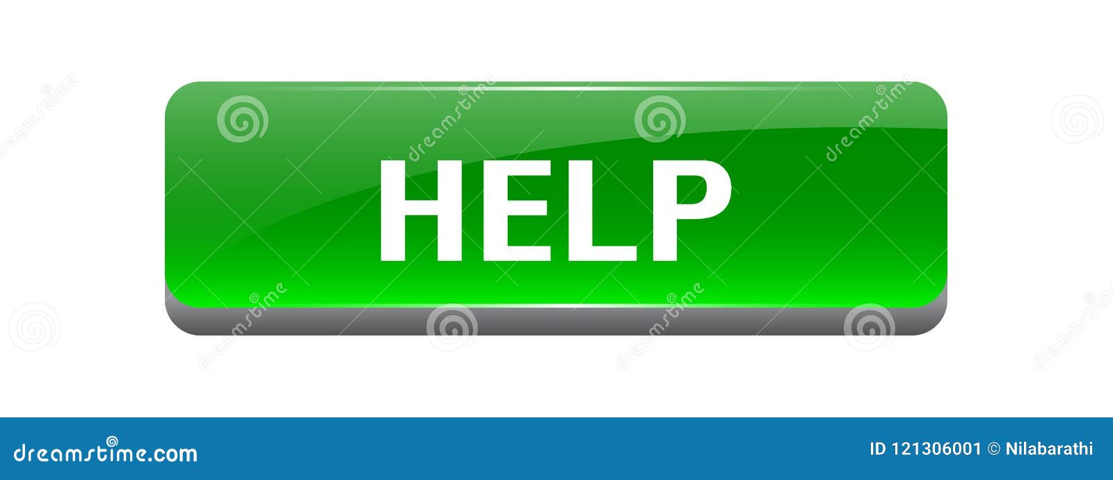 Help button green stock illustration. Illustration of graphics - 121306001