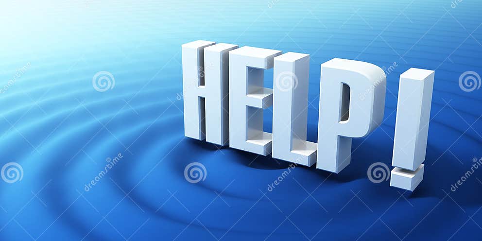 HELP symbol stock illustration. Illustration of yell, ripple - 2427264
