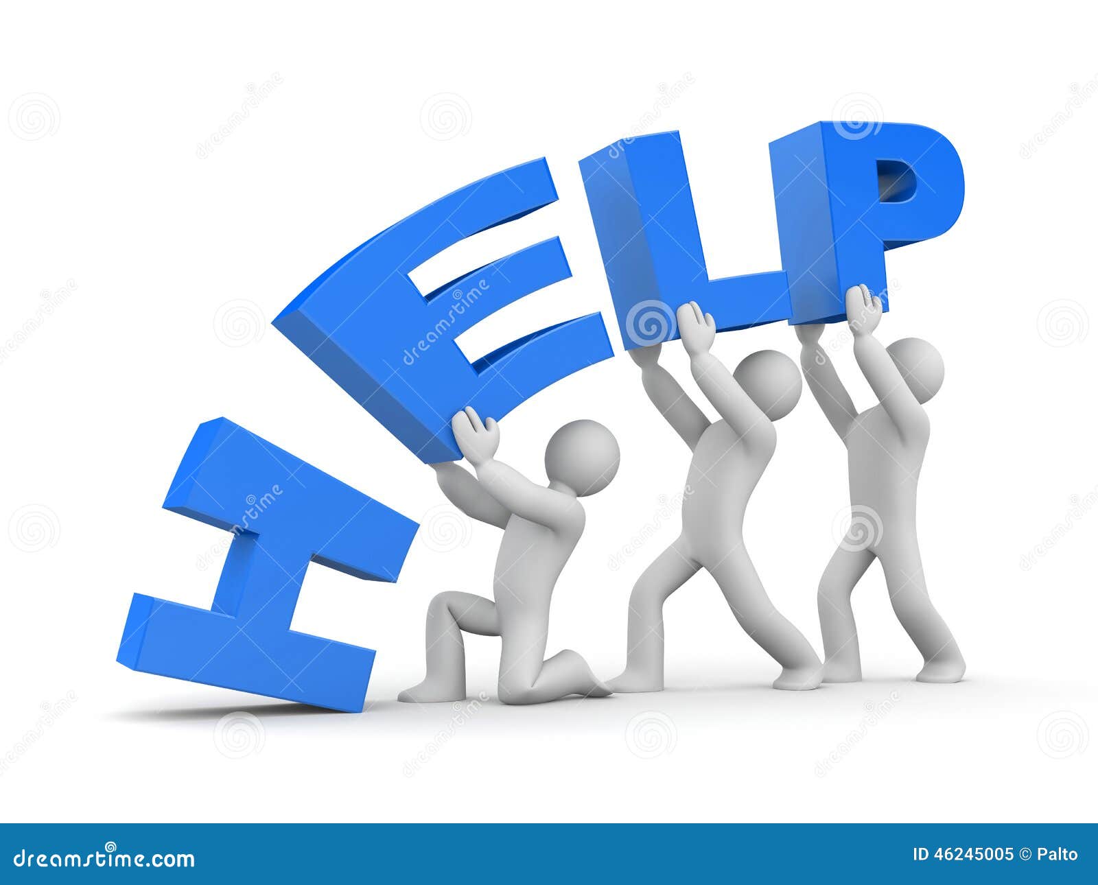 Help. Teamwork metaphor stock illustration. Illustration of people ...