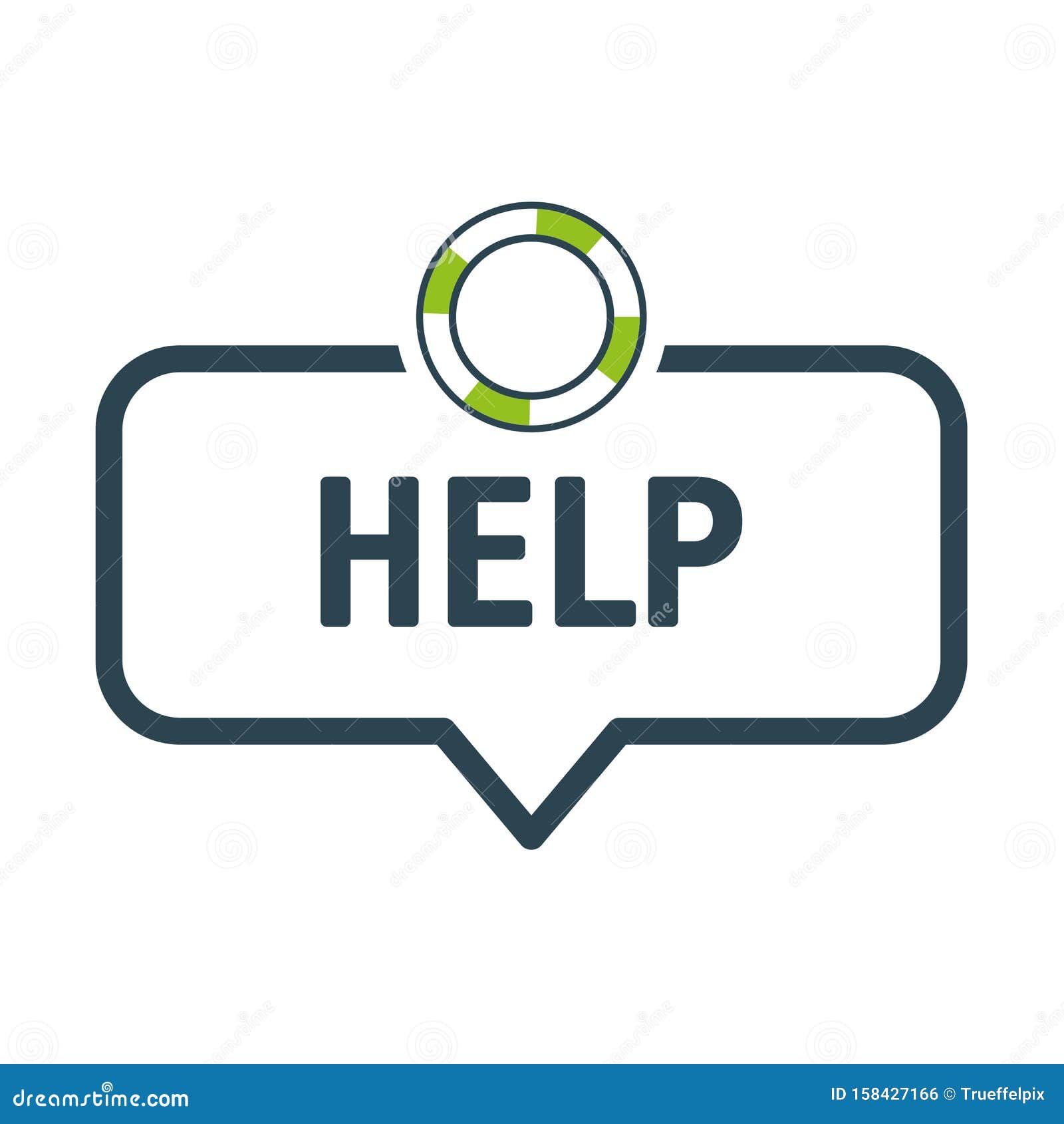Speech Bubble HELP Vector Illustration Stock Vector - Illustration of ...