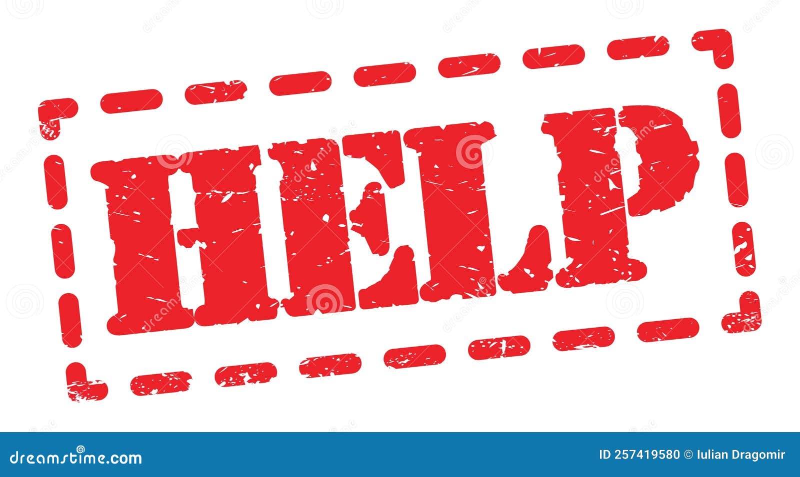 HELP Text Written on Red Stamp Sign Stock Illustration - Illustration ...