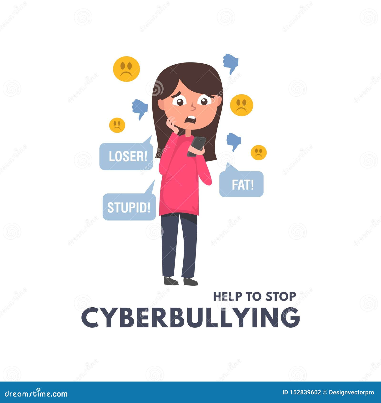 Stop Cyberbullying Text With Sad Woman Sitting On Laptop. Social Media ... Stop Cyberbullying Text With Sad Woman Sitting On Laptop. Social Media ...