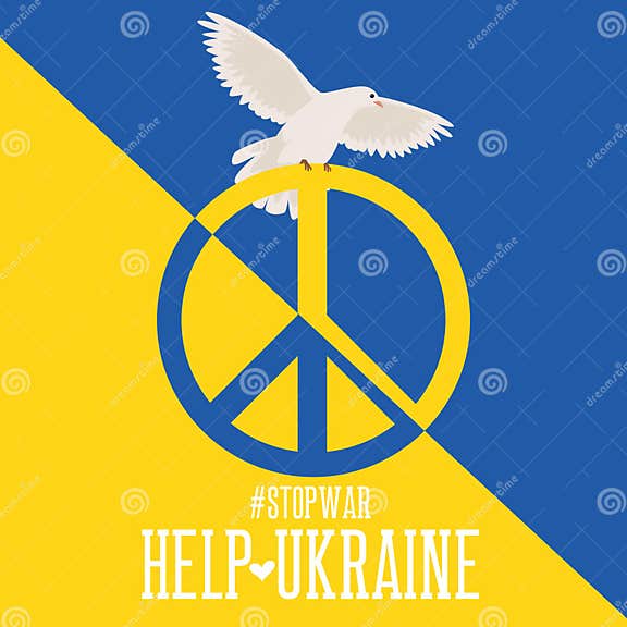 Help ukraine poster Vector stock illustration. Illustration of freedom ...