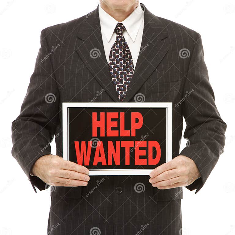 Help wanted stock photo. Image of economics, wanted, posed - 2046976