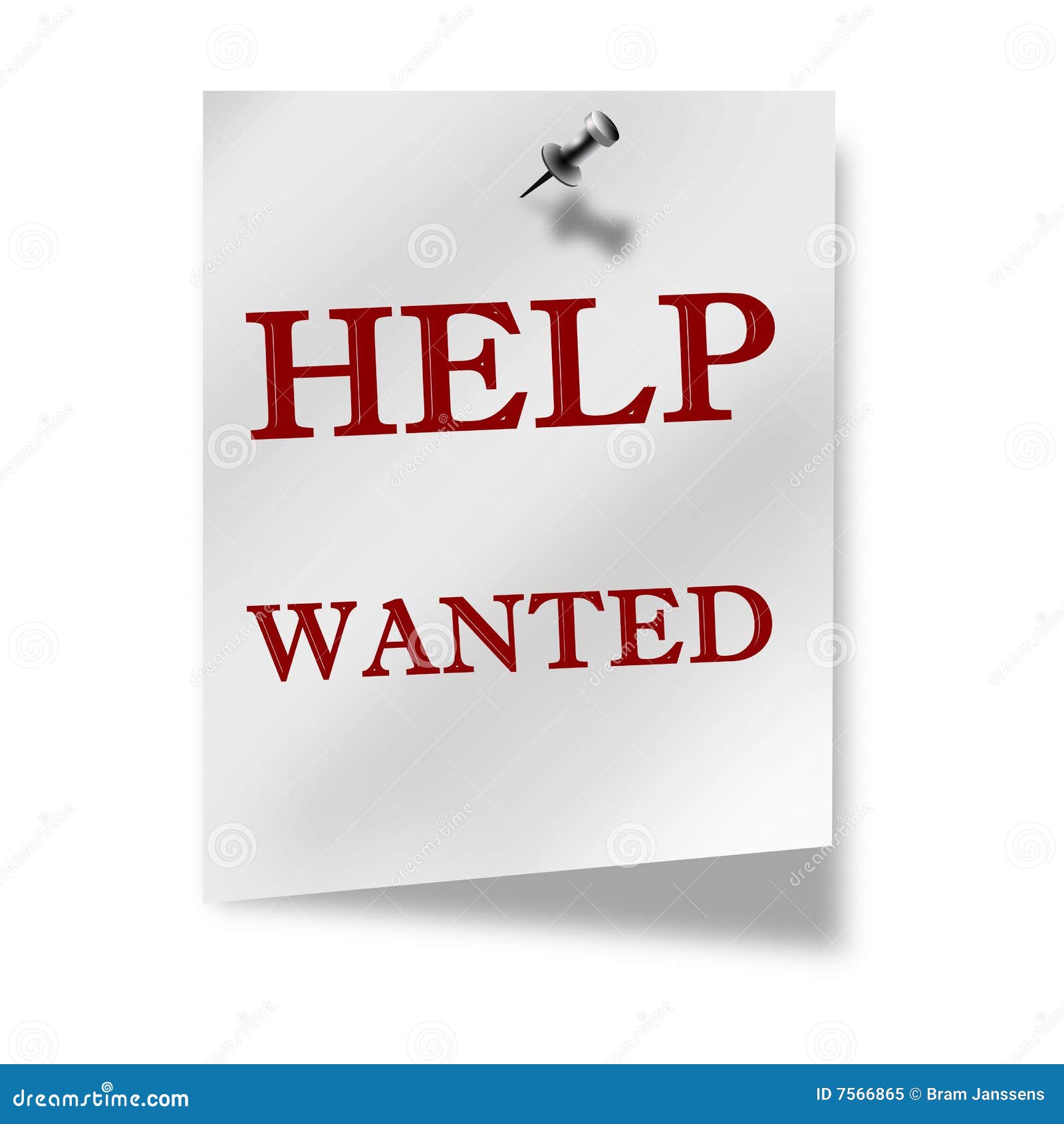 Help wanted stock illustration. Illustration of businessman - 7566865