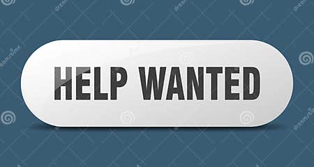 Help Wanted Button. Help Wanted Sign. Key. Push Button Stock Vector ...