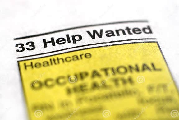 Help Wanted Classified stock photo. Image of printed, micro - 3395628