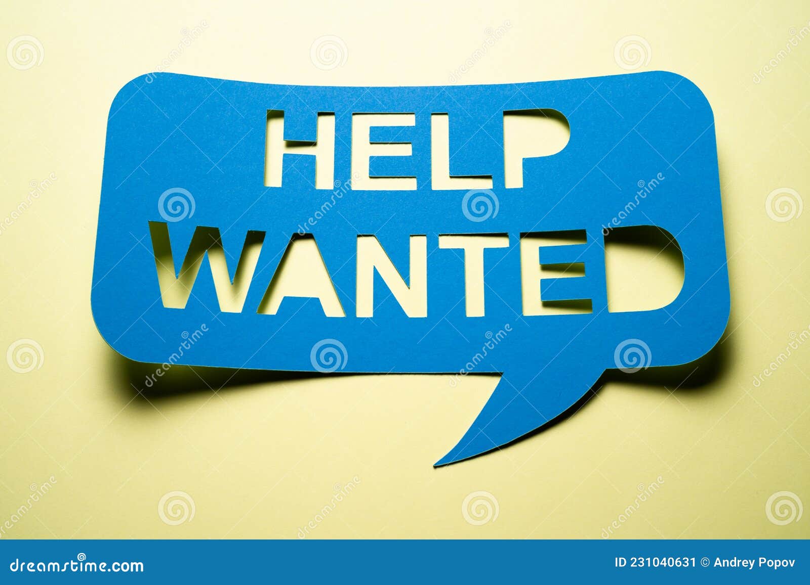 Help Wanted and Hiring Now Speech Bubble Stock Image - Image of word ...