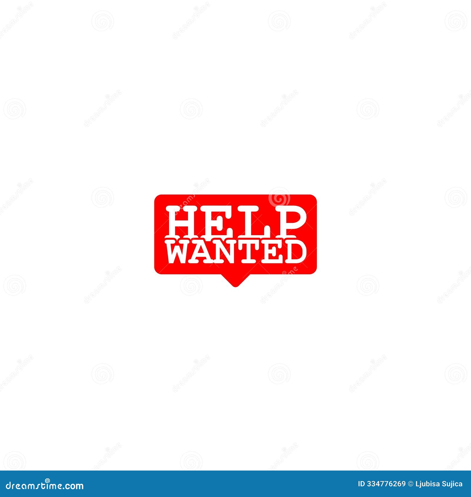 Help Wanted Icon Isolated on White Background Stock Vector ...