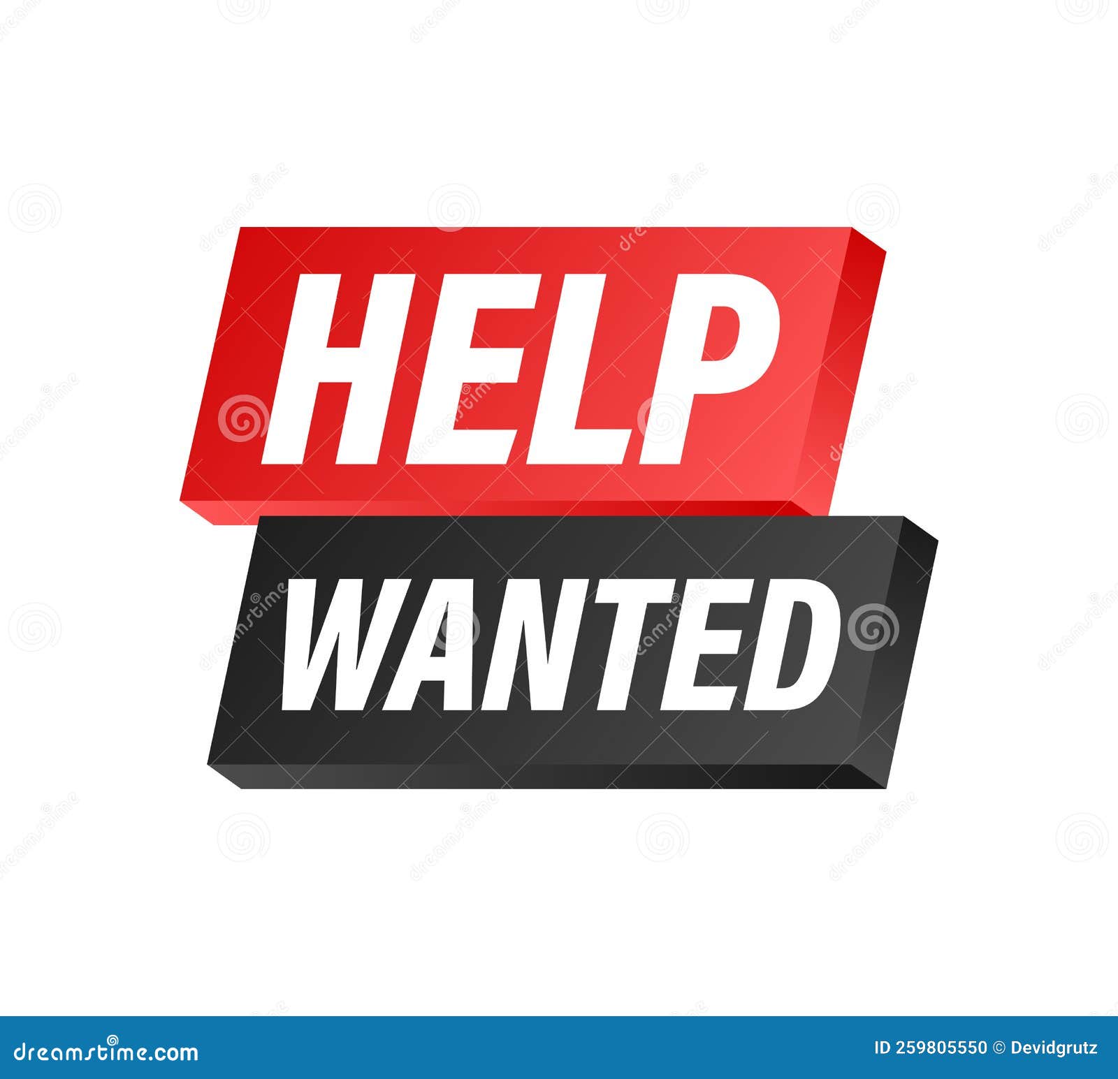 Help Wanted Icon, Sign. Help Wanted Label Stock Vector - Illustration ...