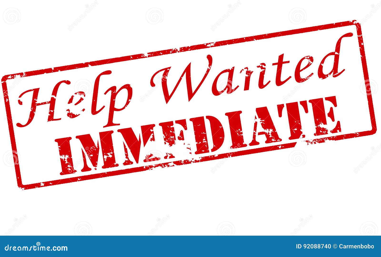 Help wanted immediate stock illustration. Illustration of text - 92088740