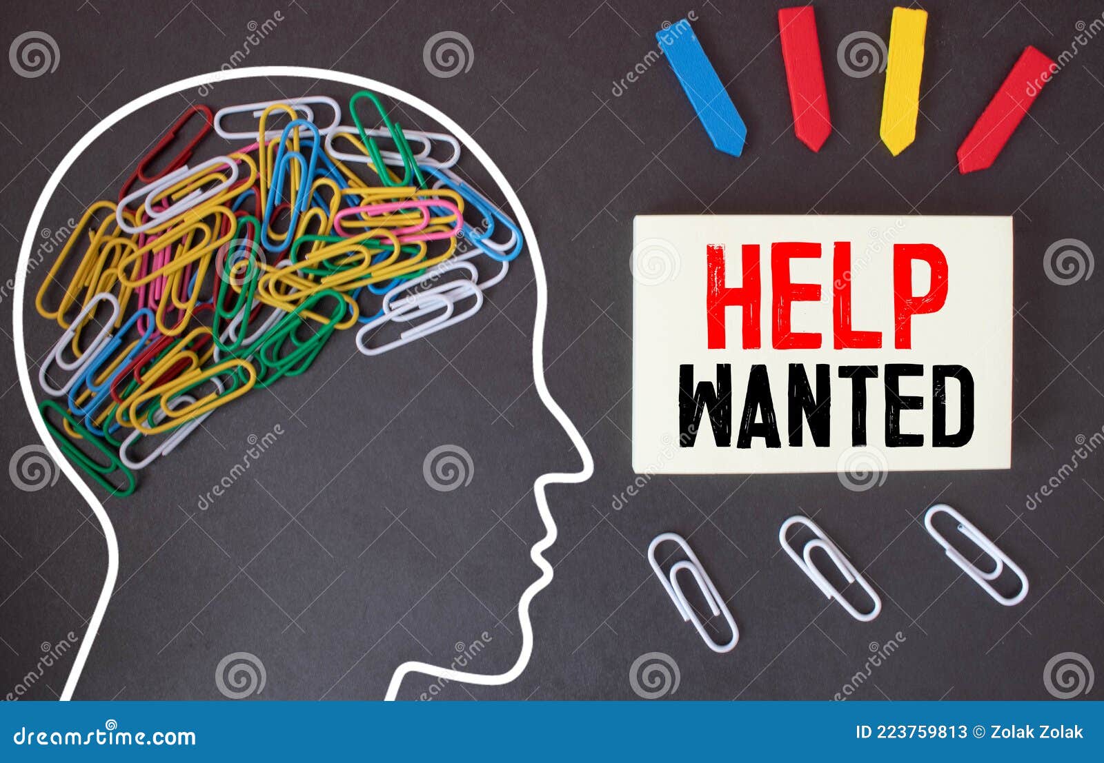 Help Wanted Internet Application, Computer Keyboard with a Yellow Blank ...