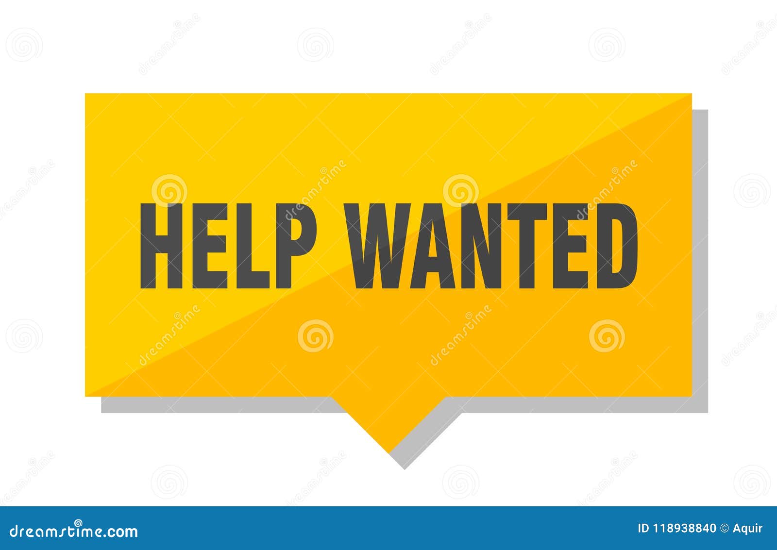 Help wanted price tag stock vector. Illustration of white - 118938840