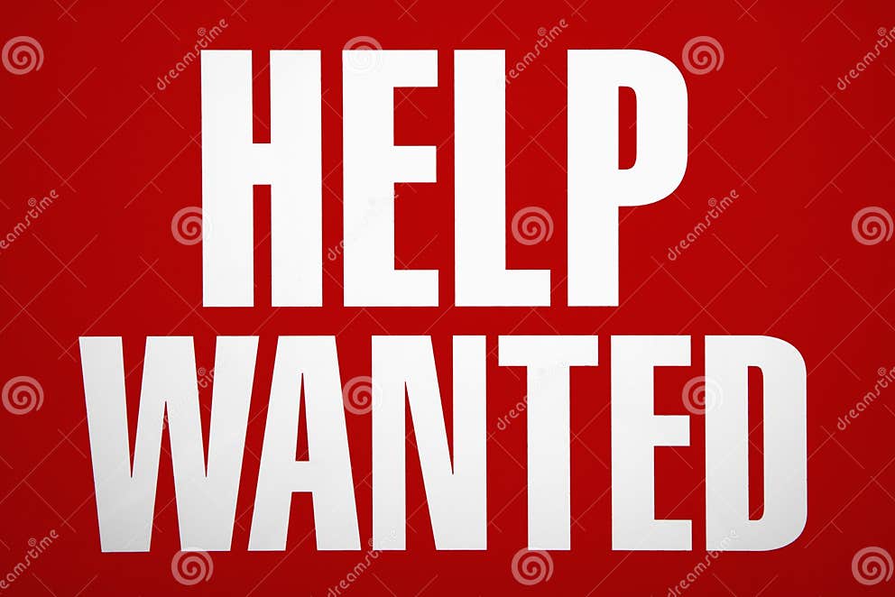Help wanted sign. stock image. Image of letter, life, color - 3532543