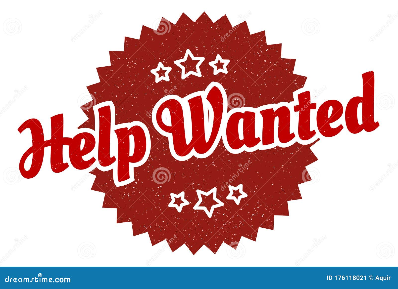 Help Wanted Sign. Help Wanted Vintage Retro Label Stock Vector ...