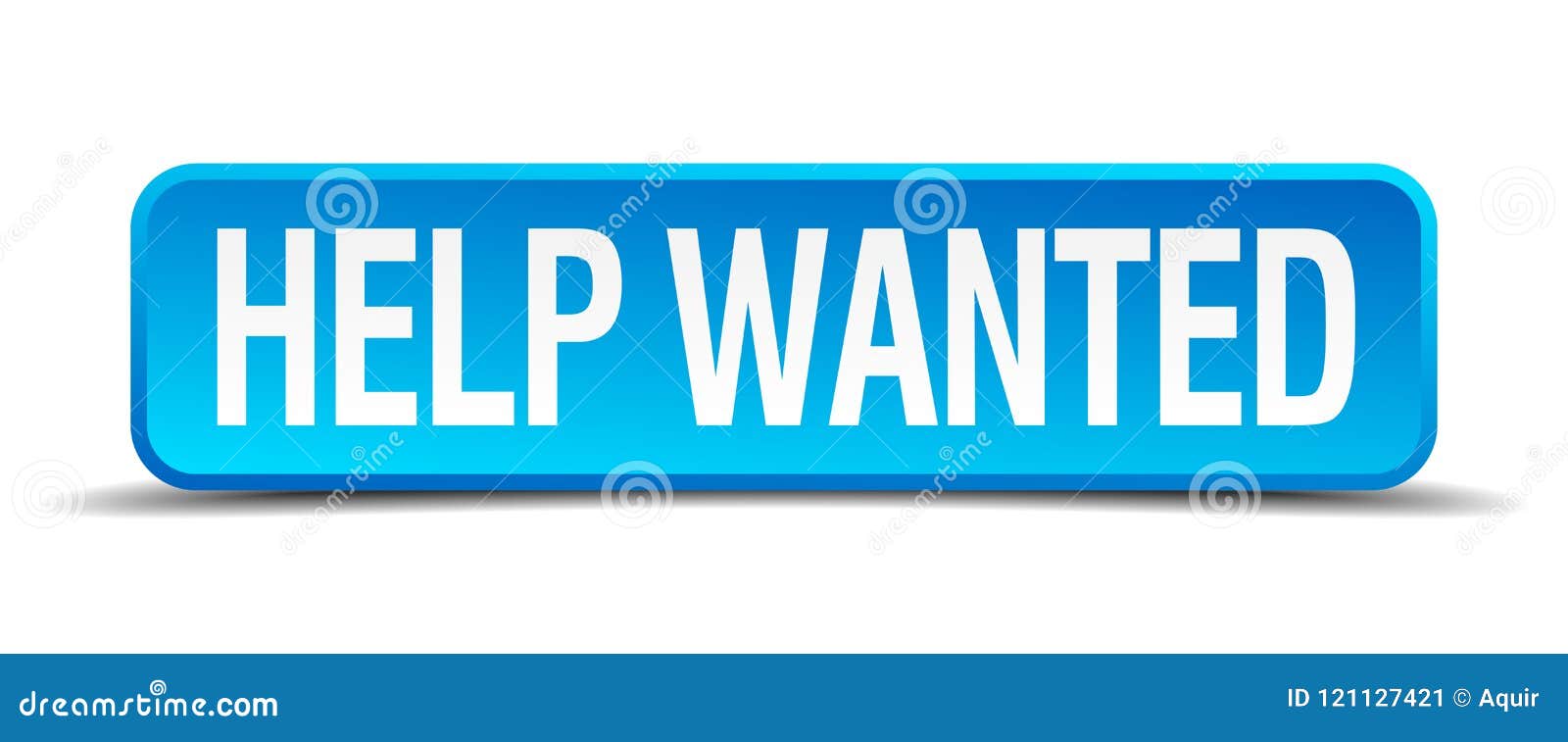 Help wanted button stock vector. Illustration of notice - 121127421