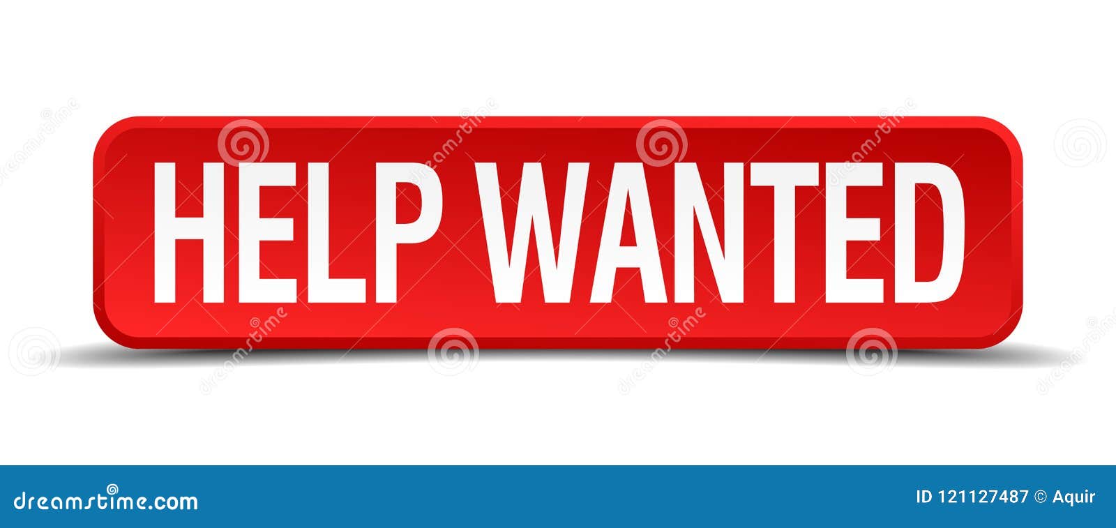 Help wanted button stock vector. Illustration of note - 121127487
