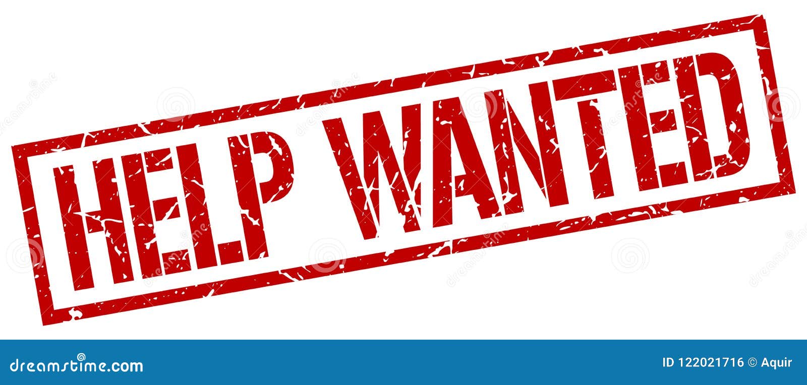 Help wanted stamp stock vector. Illustration of white - 122021716