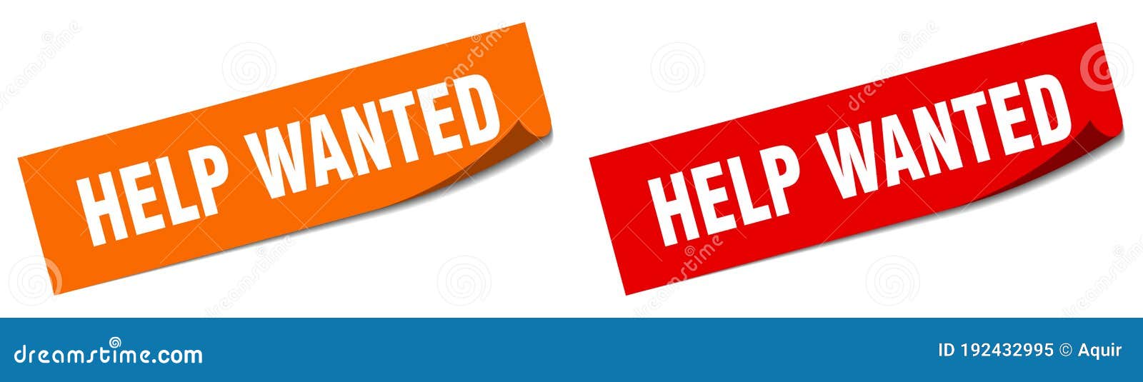 Help Wanted Sticker. Help Wanted Sign Set Stock Vector - Illustration ...