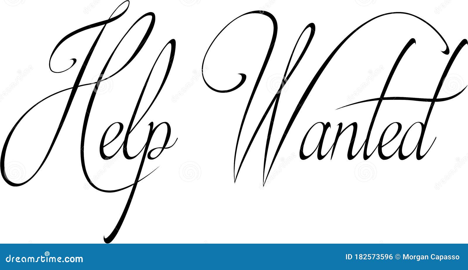 Help Wanted Text Sign Illustration Stock Vector - Illustration of hired ...