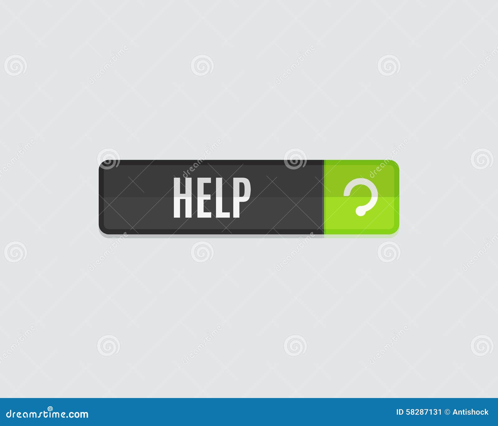 Help Web Button, Modern Flat Design Stock Illustration - Illustration ...