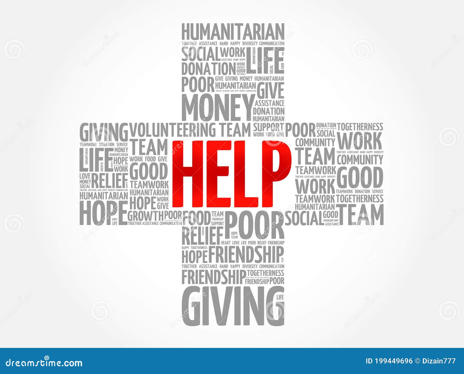 HELP word cloud collage stock illustration. Illustration of ...