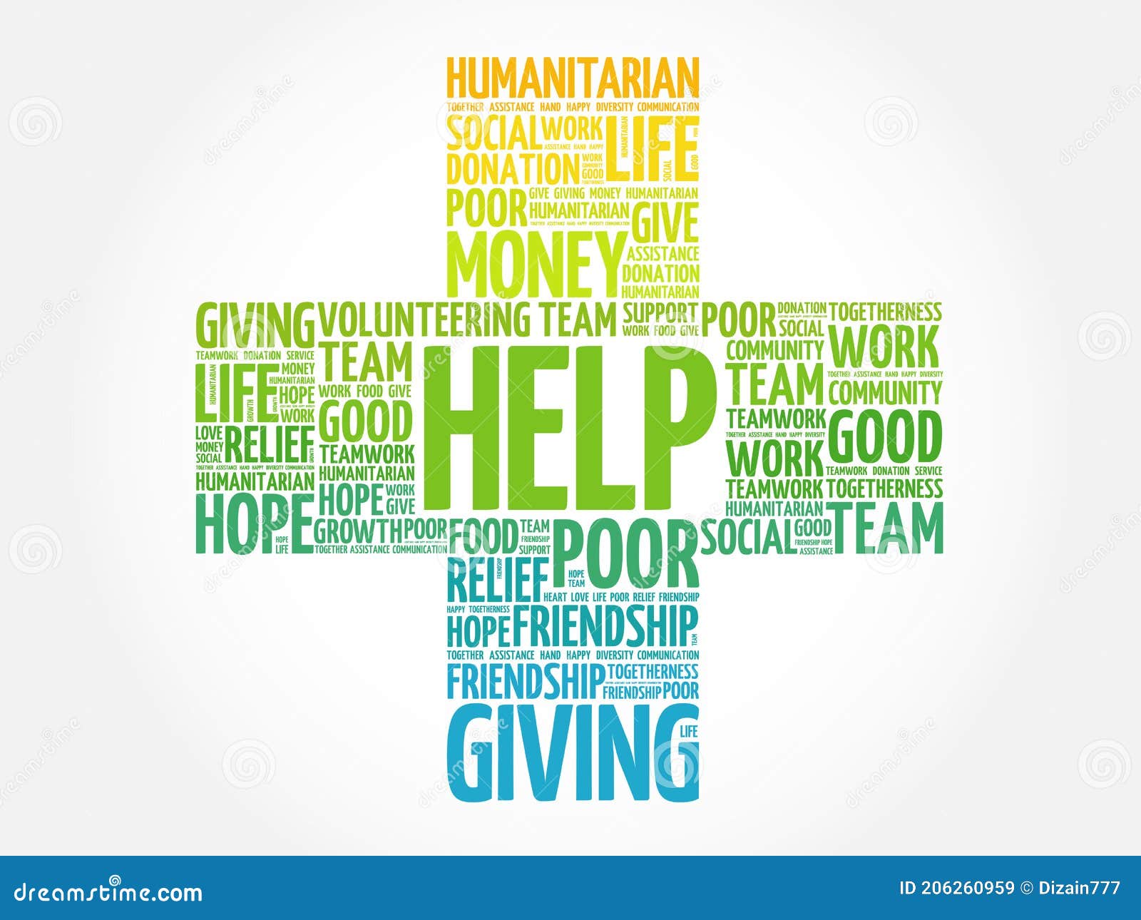 HELP word cloud collage stock illustration. Illustration of assistant ...