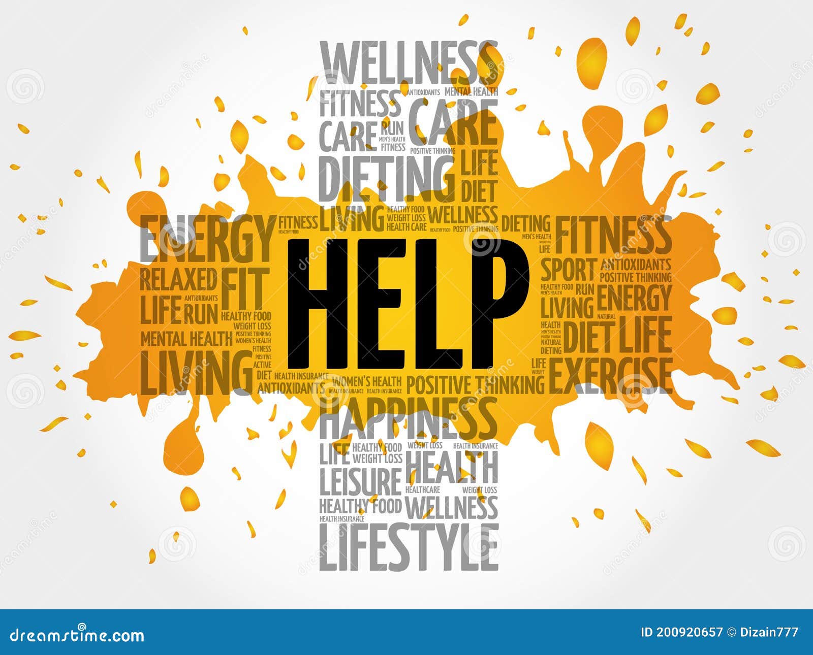 HELP word cloud stock illustration. Illustration of relief - 200920657