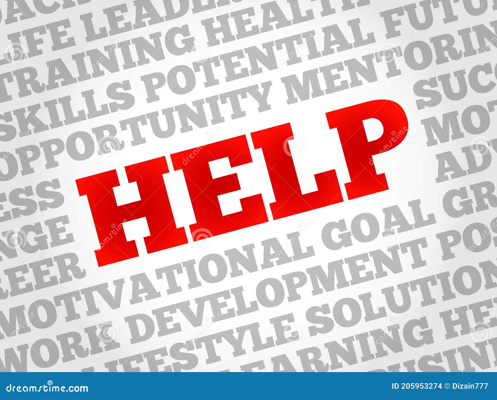 Help word cloud stock illustration. Illustration of needy - 205953274