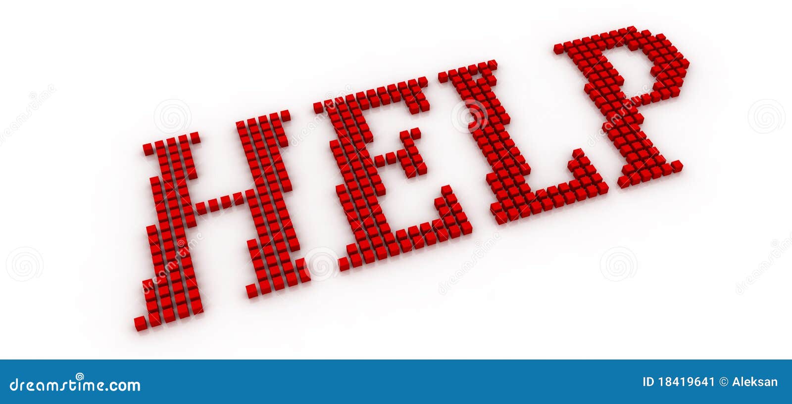 Help Word Collected from Boxes. Stock Illustration - Illustration of ...