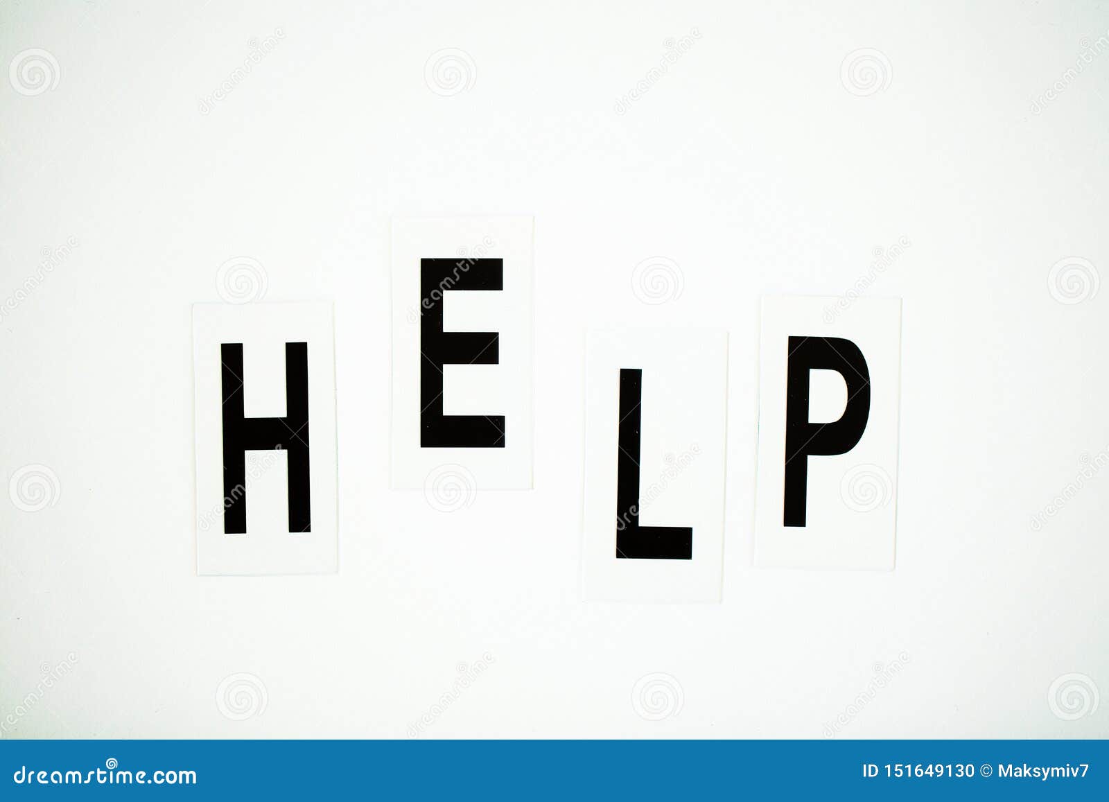 HELP Word Written on White Table. Copy Space Stock Photo - Image of ...