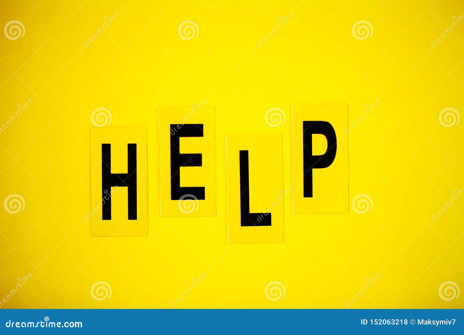 HELP Word Written on Yellow Table. Copy Space Stock Photo - Image of ...