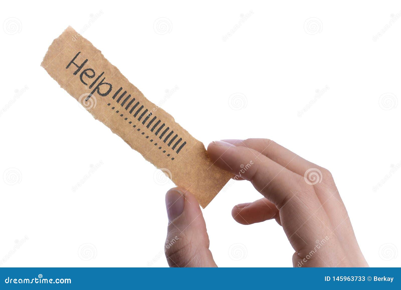 Help Wording on Paper in Hand Stock Image - Image of helper, assistance ...