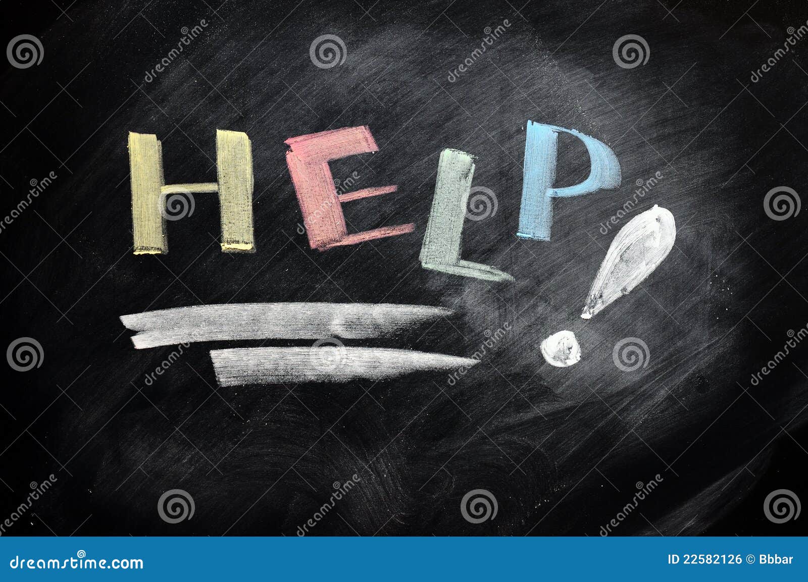 Help written with chalk stock photo. Image of chalk, answer - 22582126