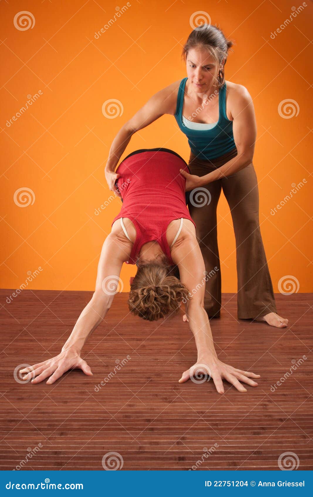 Help with Yoga stock photo. Image of posture, pair, fitness - 22751204