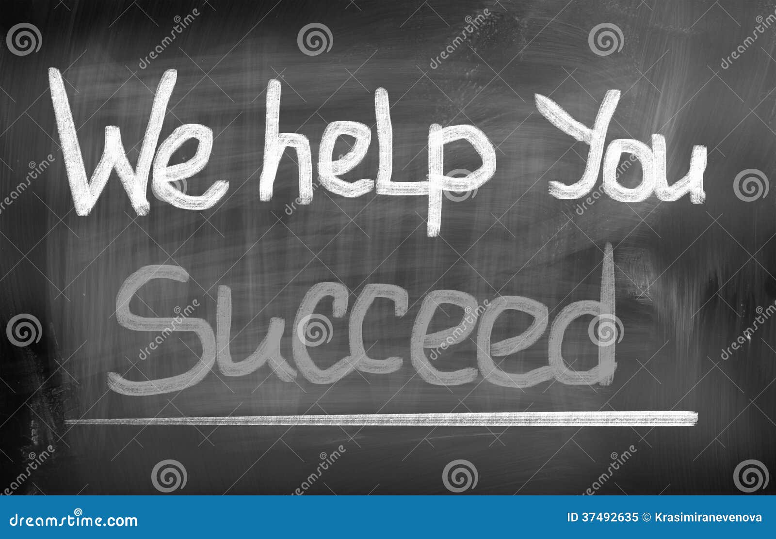 We Help You Succeed Concept Stock Image - Image of assurance, media ...