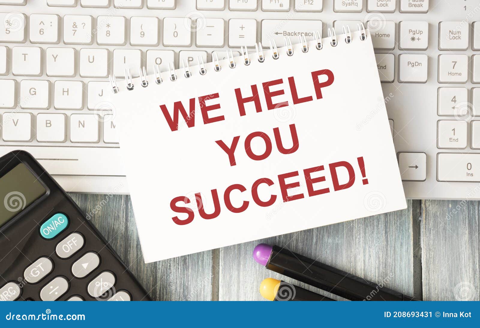 We Help You Succeed, Text Message Stock Image - Image of success ...