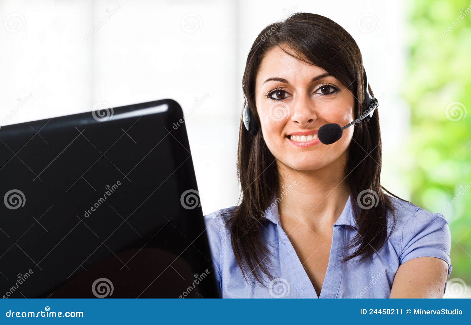 Helpdesk stock image. Image of service, helpdesk, woman - 24450211