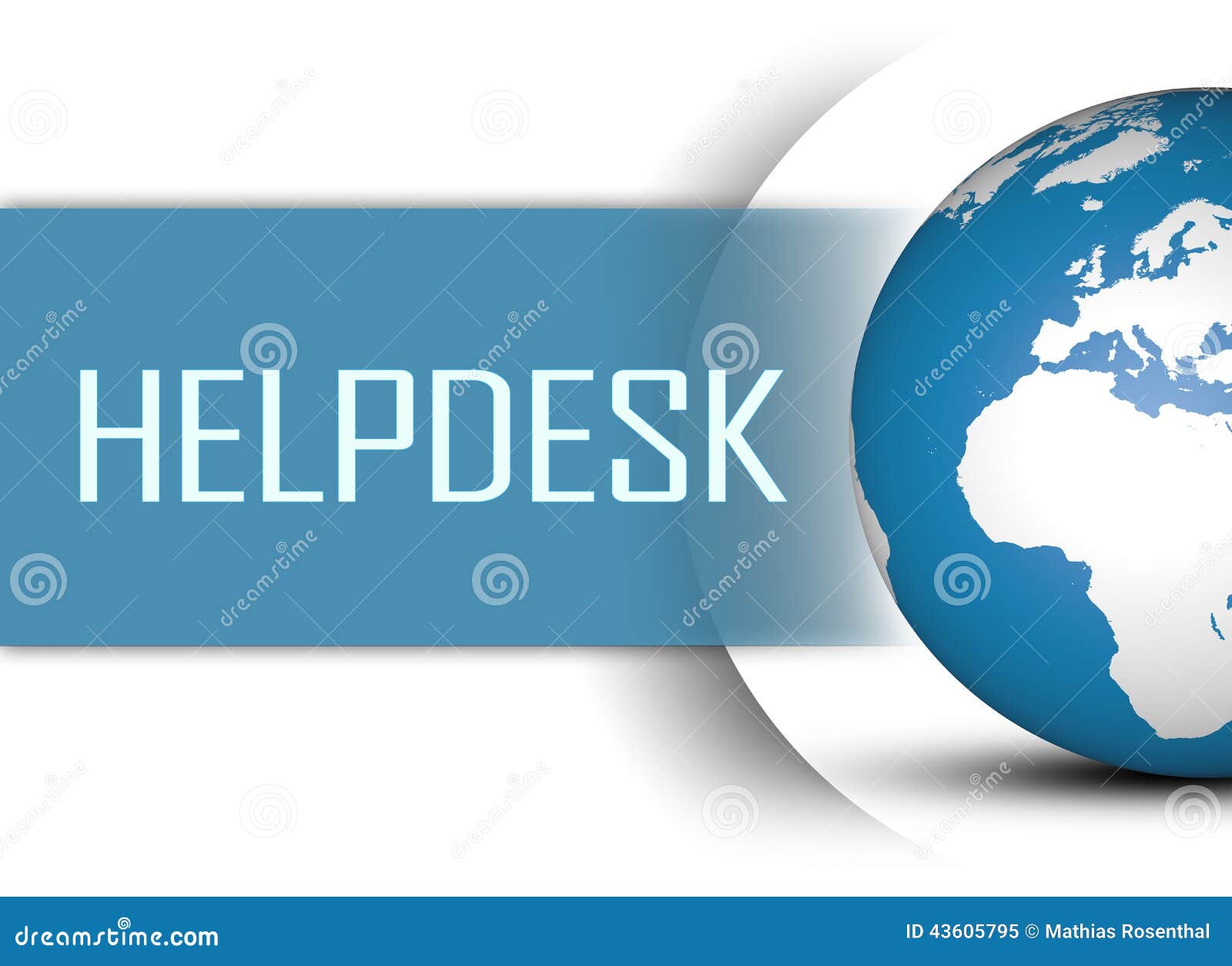 Helpdesk stock illustratie. Illustration of contactpersoon - 43605795