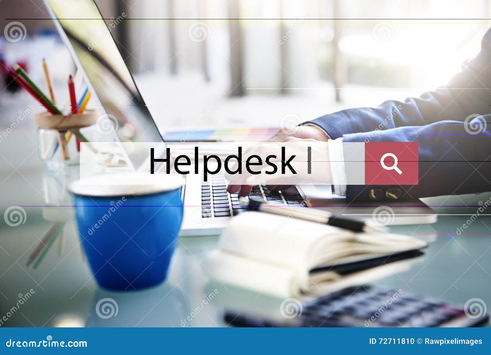Helpdesk Assistance Advice Service Support Concept Stock Photo - Image ...