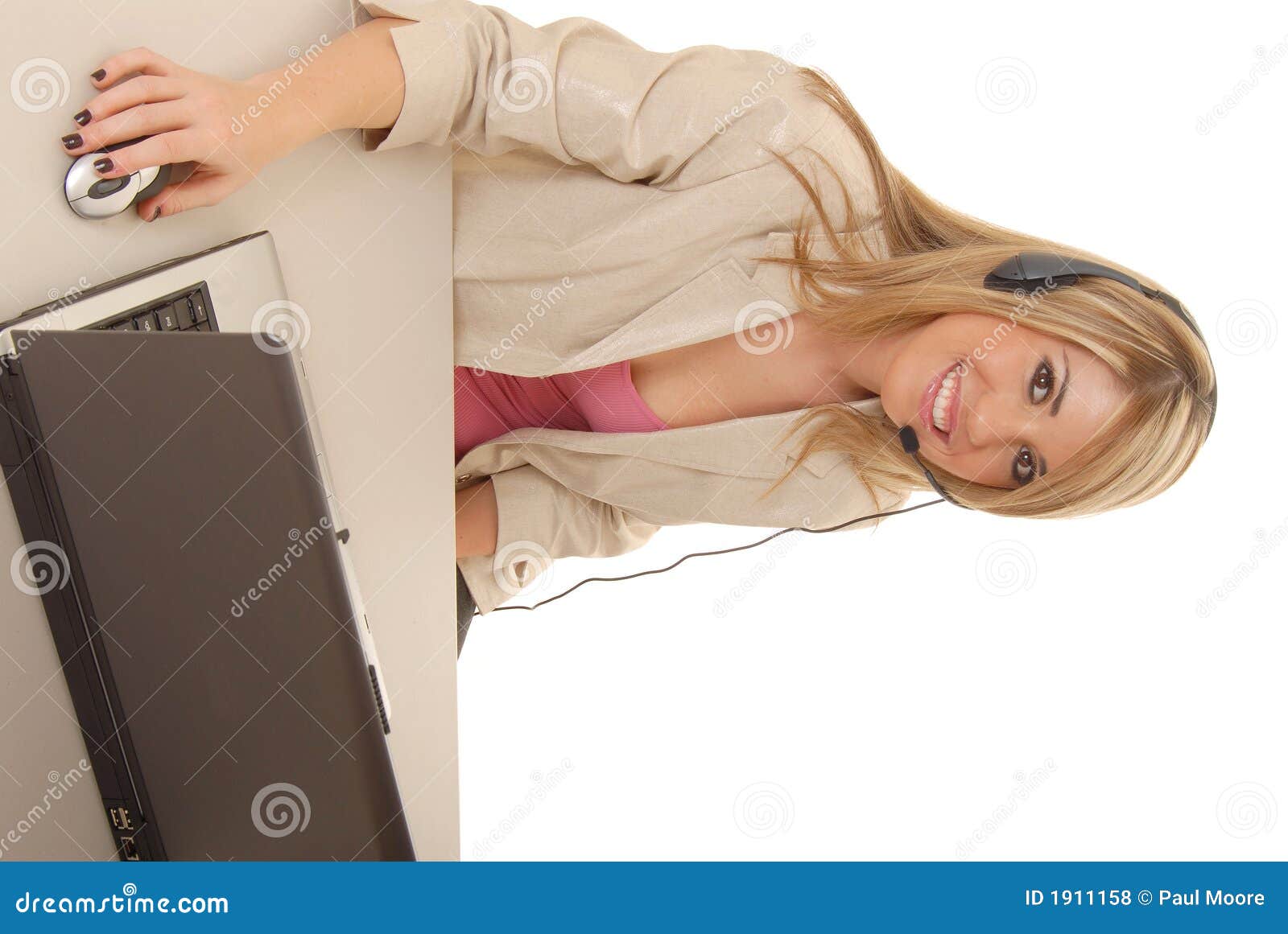 Helpdesk Girl 221 stock photo. Image of telemarketing - 1911158