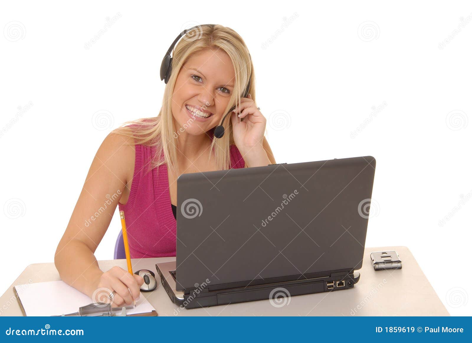 Helpdesk Girl 227 stock image. Image of support, business - 1859619
