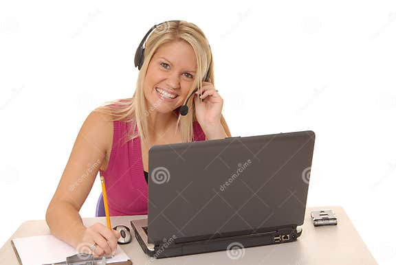 Helpdesk Girl 227 stock image. Image of support, business - 1859619