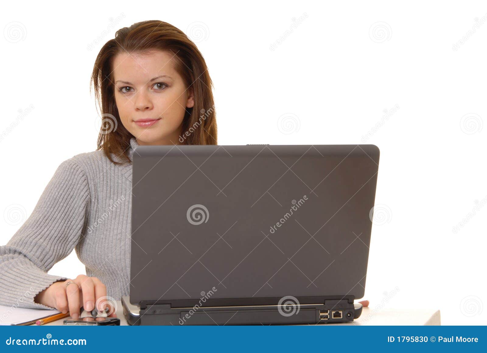 Helpdesk Girl 414 stock photo. Image of telephone, career - 1795830