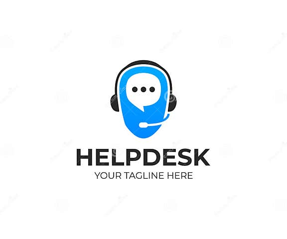 Helpdesk Logo Template. Support Service Vector Design Stock Vector ...