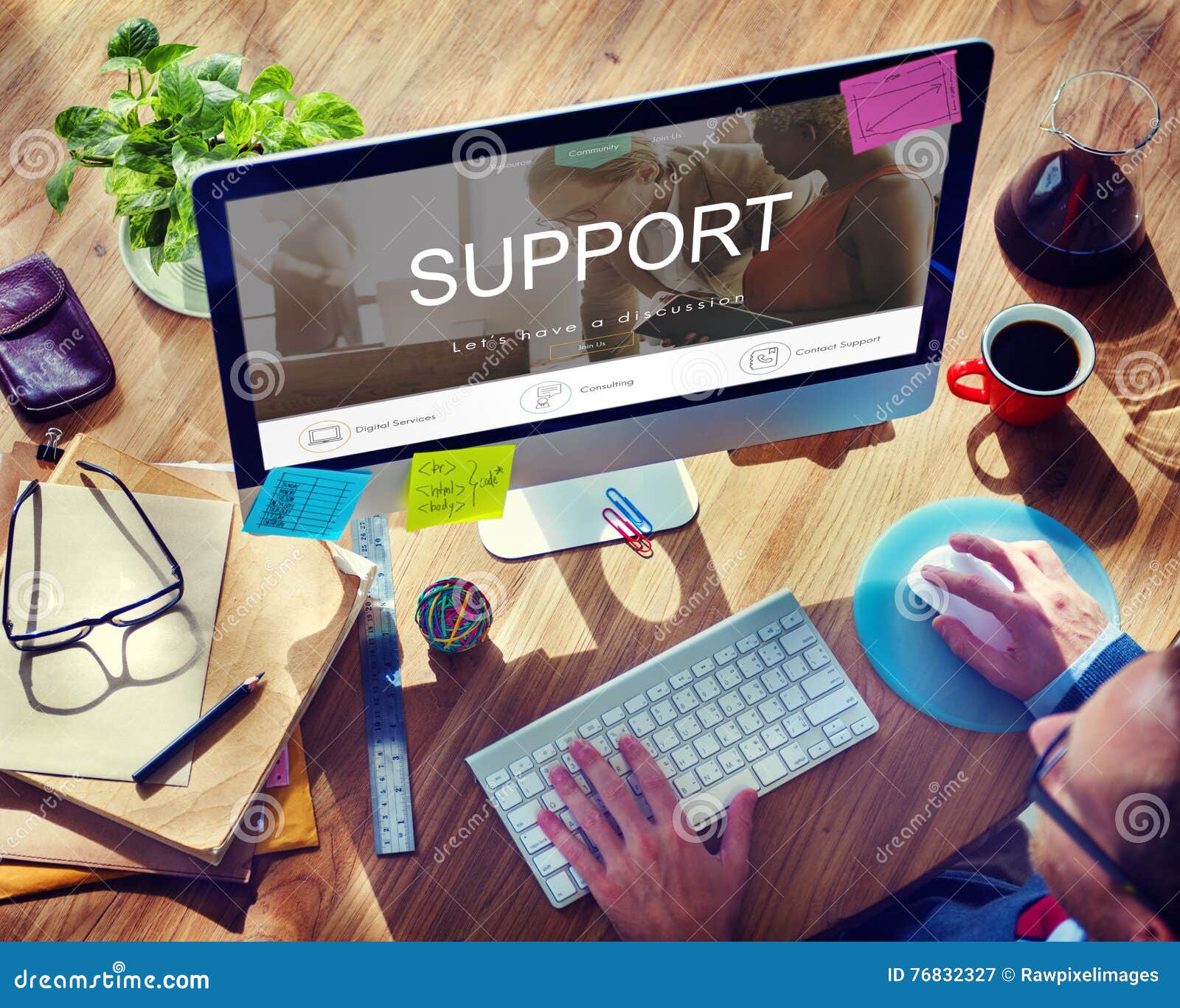 Helpdesk Support Information Support Concept Stock Image - Image of ...