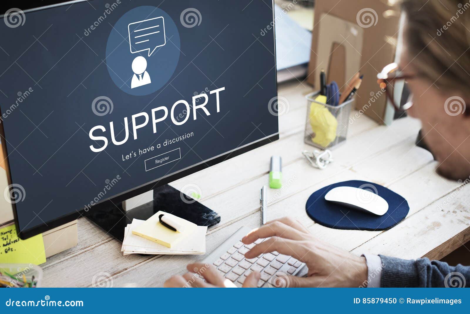 Helpdesk Support Information Support Concept Stock Photo - Image of ...