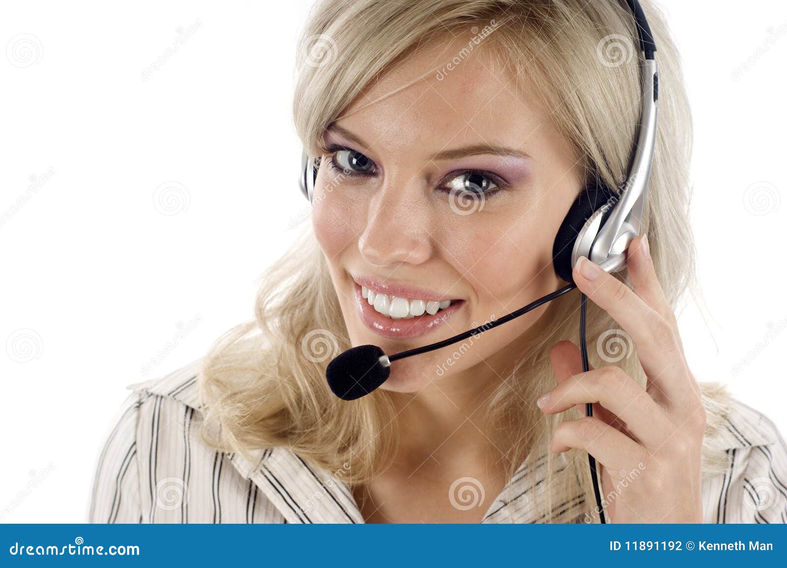 Helpdesk or Support Operator Stock Photo - Image of communicate ...
