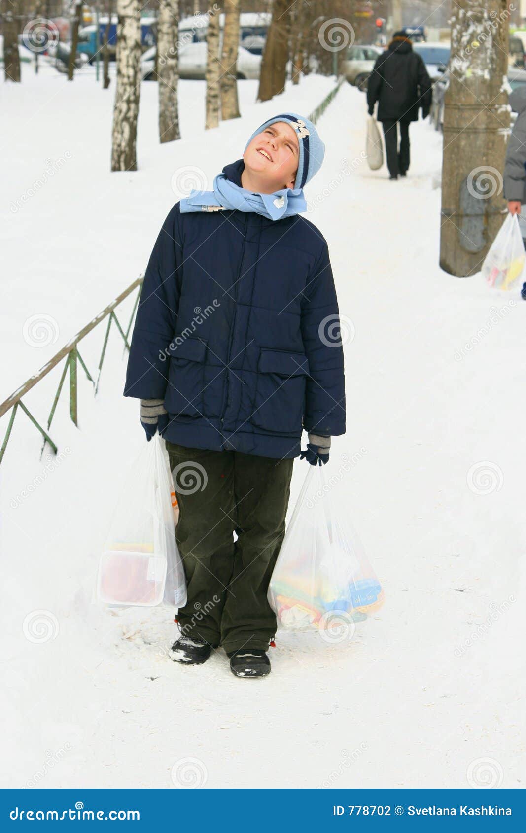 Helper stock photo. Image of winter, teenager, snow, helper - 778702